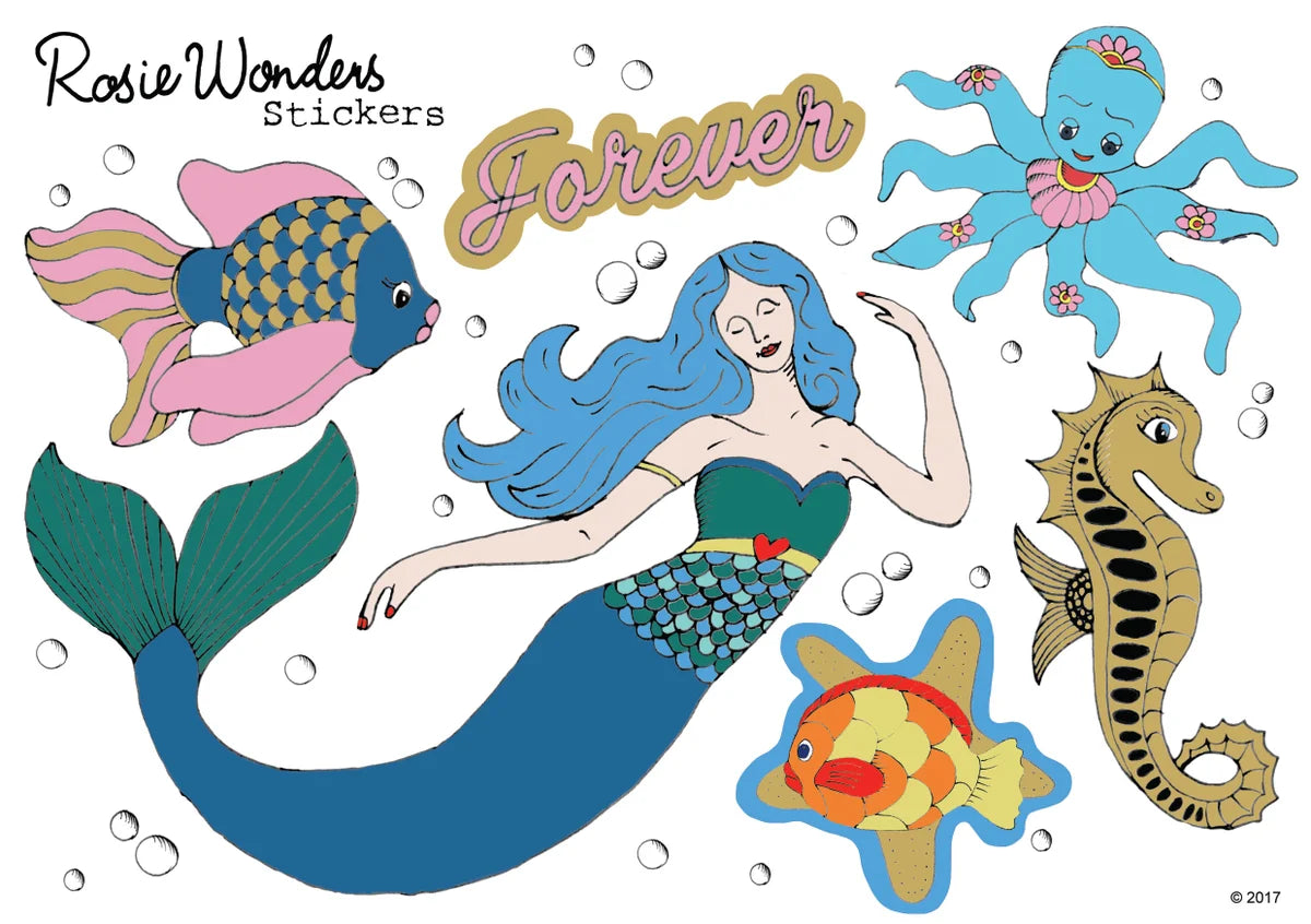 Rosie Wonders Stickers Forever Mermaid – Jumping Bean